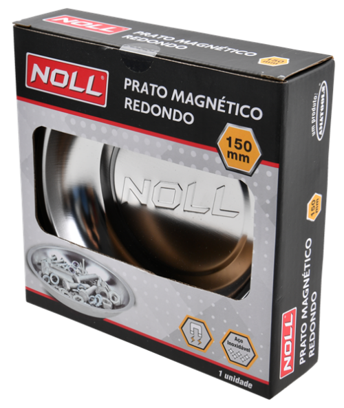 PRATO MAGNETICO Bit: 150 MM Ref: REDONDO Fab: NOLL - Radal Soluções
